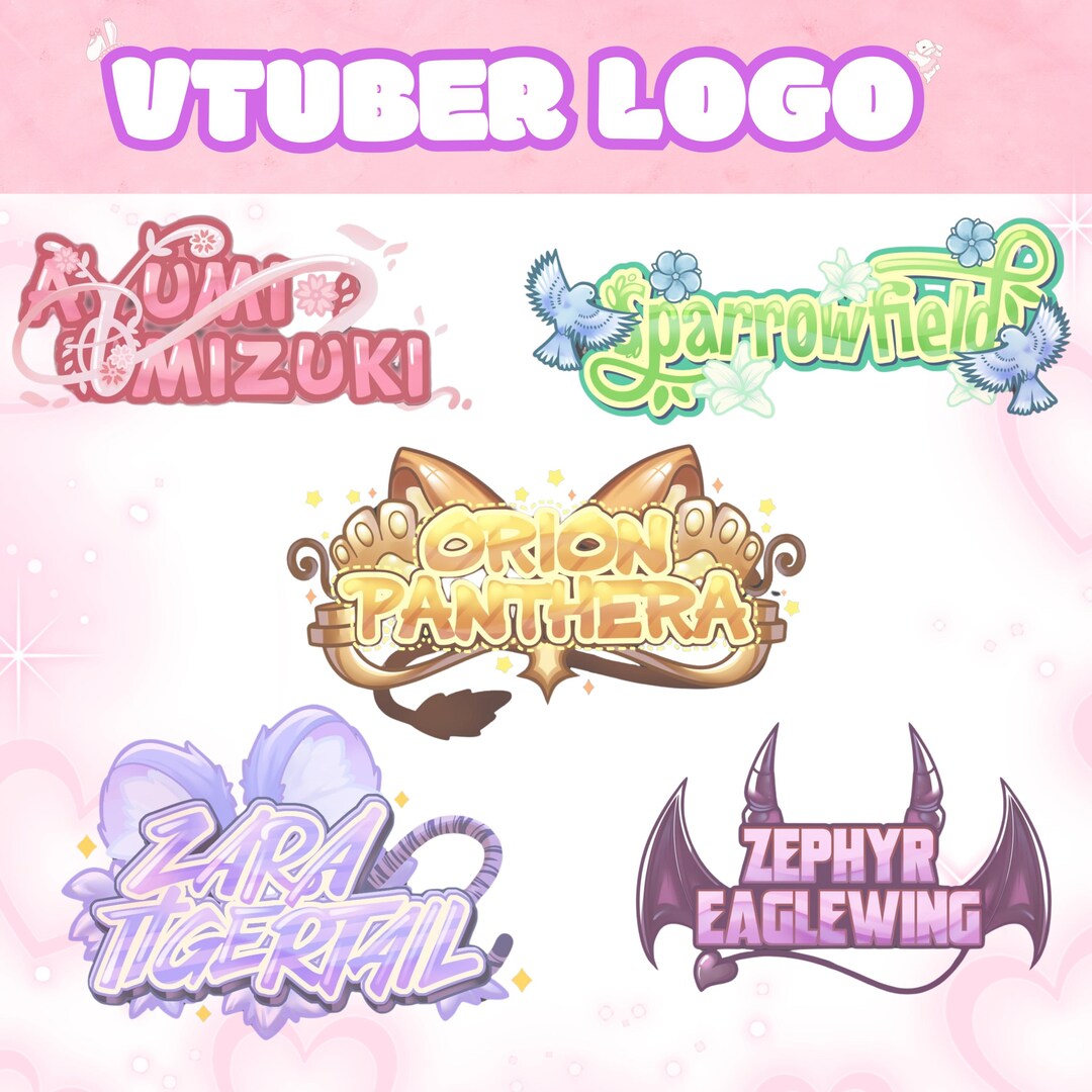 Custom Vtuber Logo-vtuber Logo-vtuber Logo Commission-giftuber Logo ...