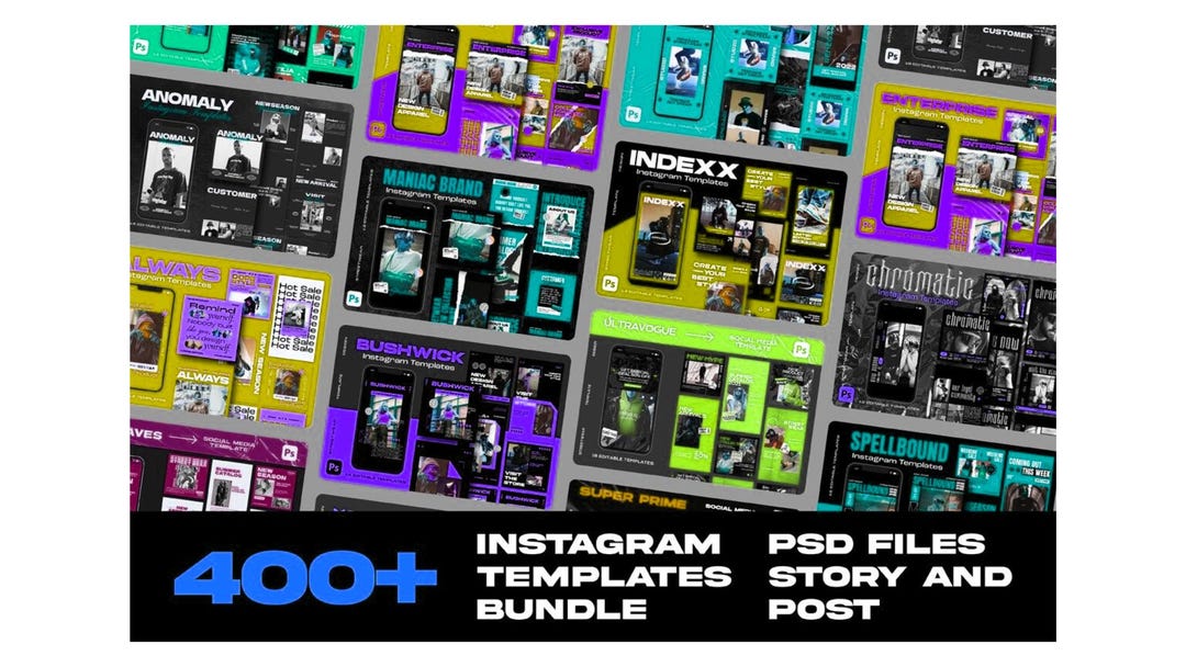 Streetwear Instagram Template Bundle, Handwritten Font, Wedding Font ...