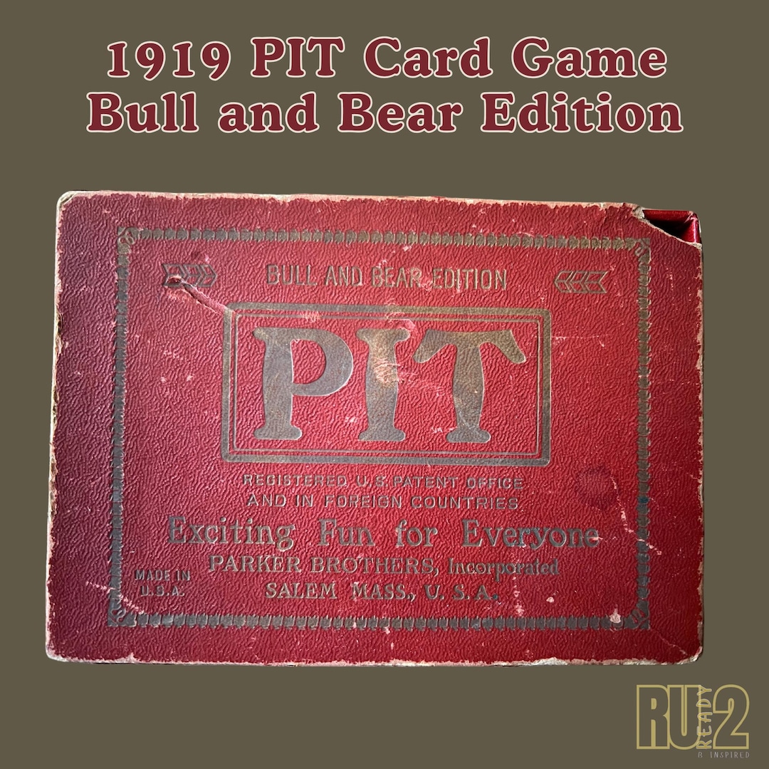 1919 PIT Card Game, Bull and Bear Edition. Complete Set With ...