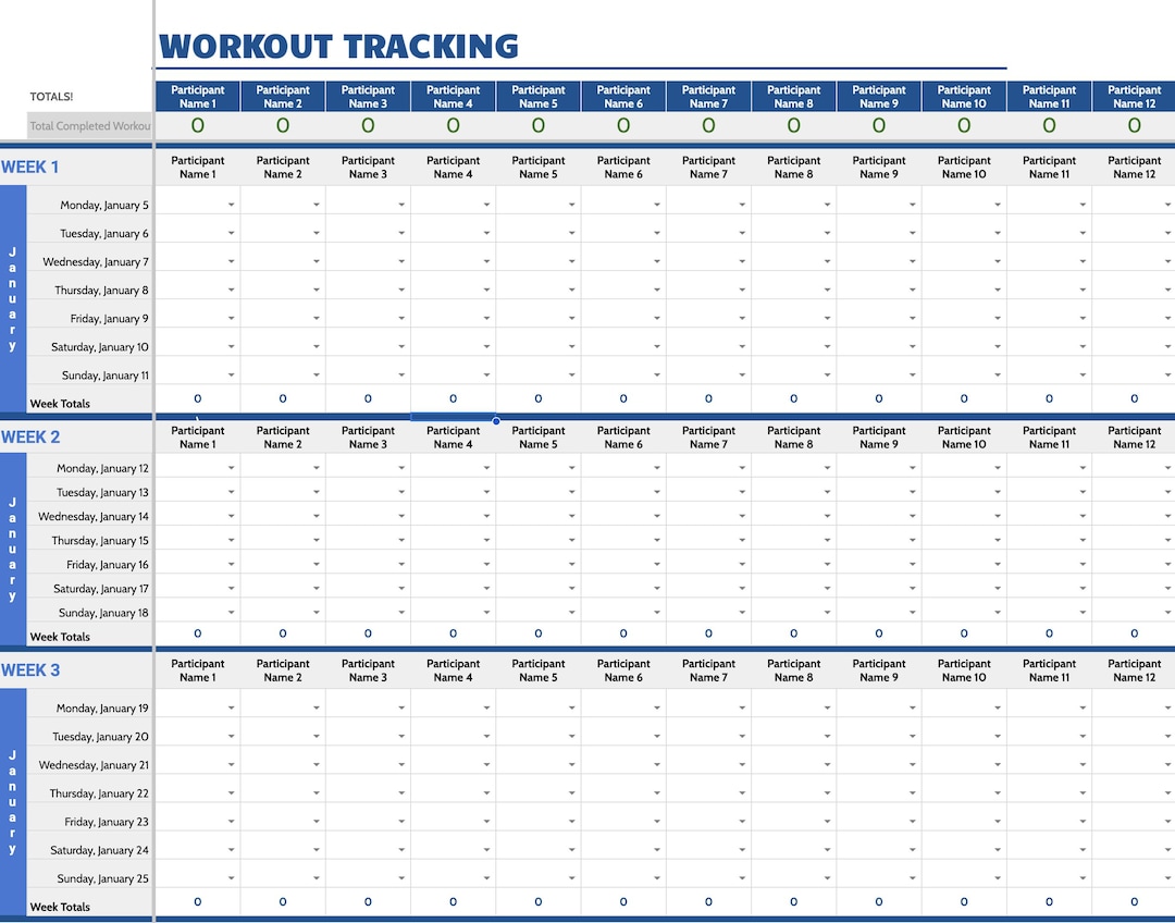 Group Workout Tracker for Accountability, Team Progress Monitoring ...