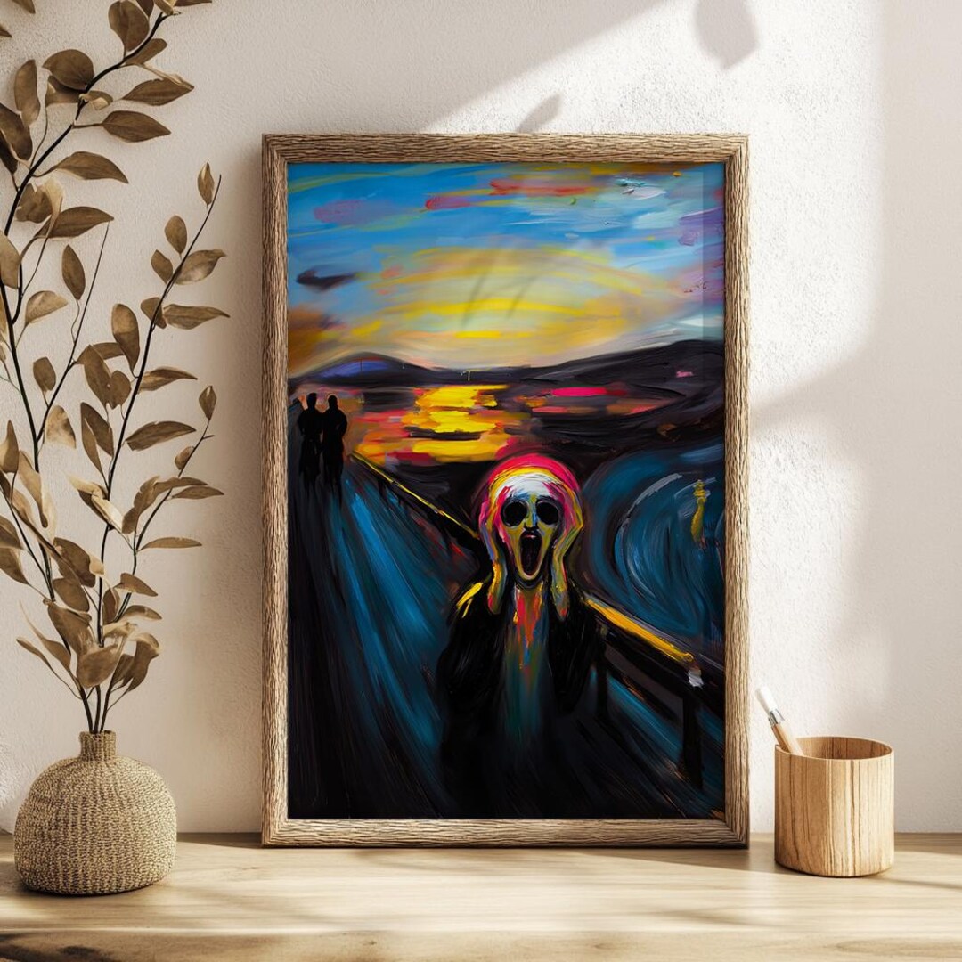 THE SCREAM - Edvard Munch Inspired, Digital Art Print, Expressionist ...