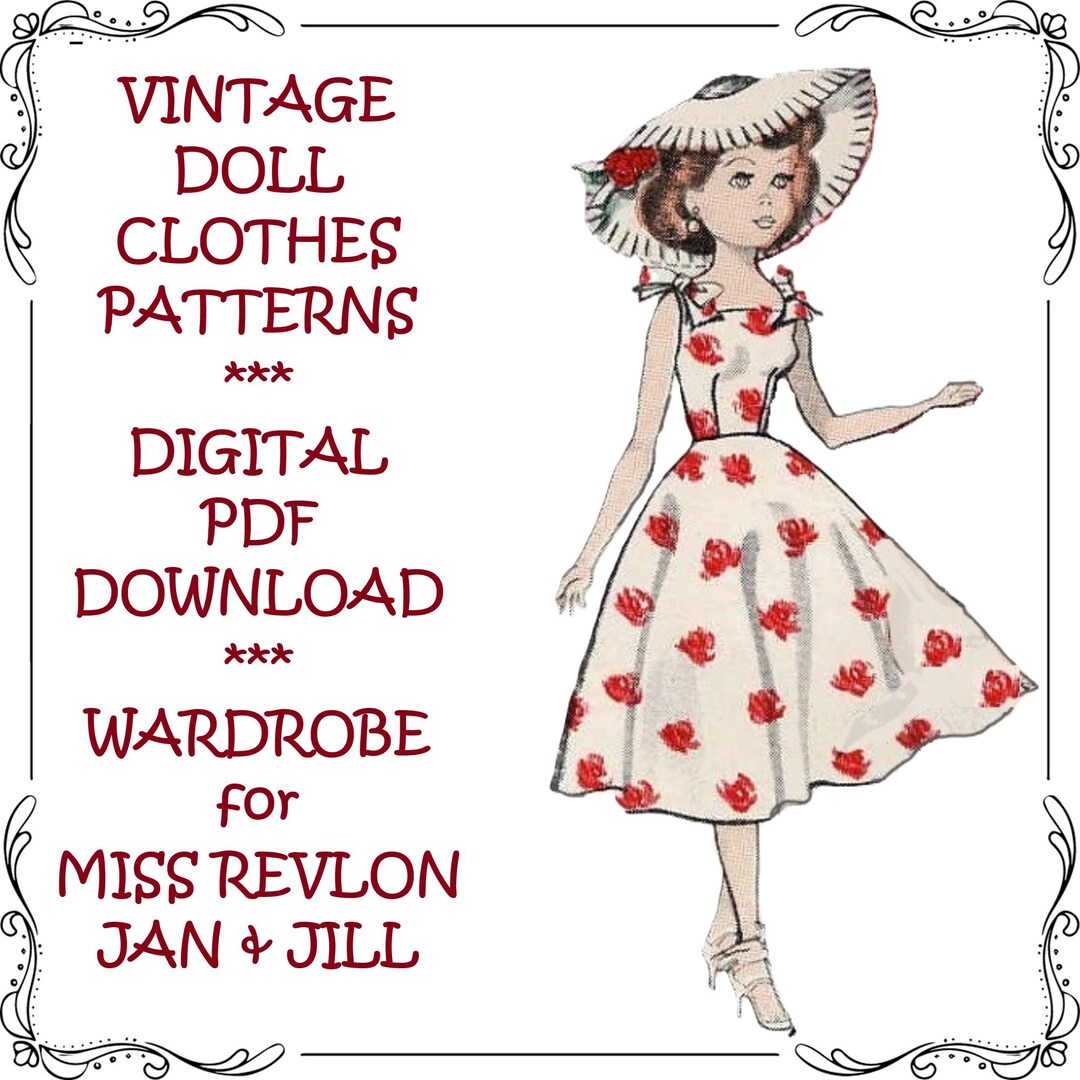 DIY Wardrobe Fits Jill, Jan or Miss Revlon 10 1./2" High Heel Fashion ...