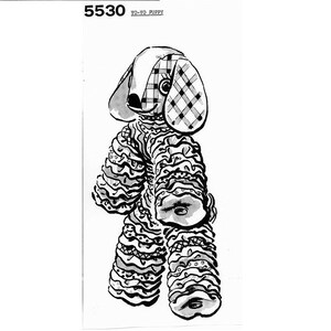 Digital Sewing Pattern - Yo Yo Puppy Vintage Toy Dog PATTERN 5530 Yo Yo ...