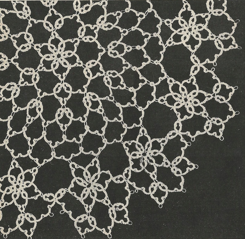 Lacy Tatted Doily PATTERN From a 1955 Workbasket a Delicate Doily ...
