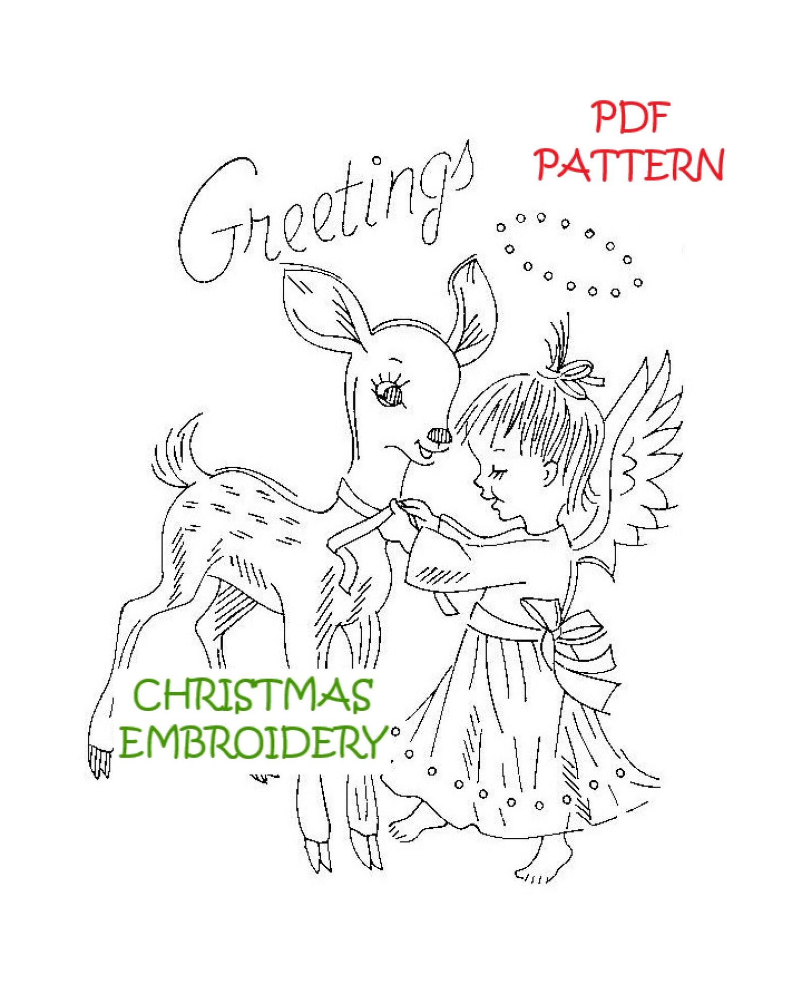 Classic Holiday Embroidery Designs: Vintage Christmas Collection ...