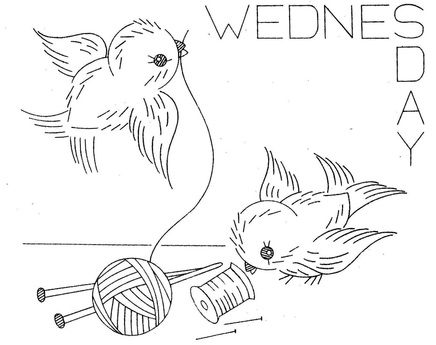 Hand Embroidery Pattern 626 Birds for Days of the Week Dish | Etsy