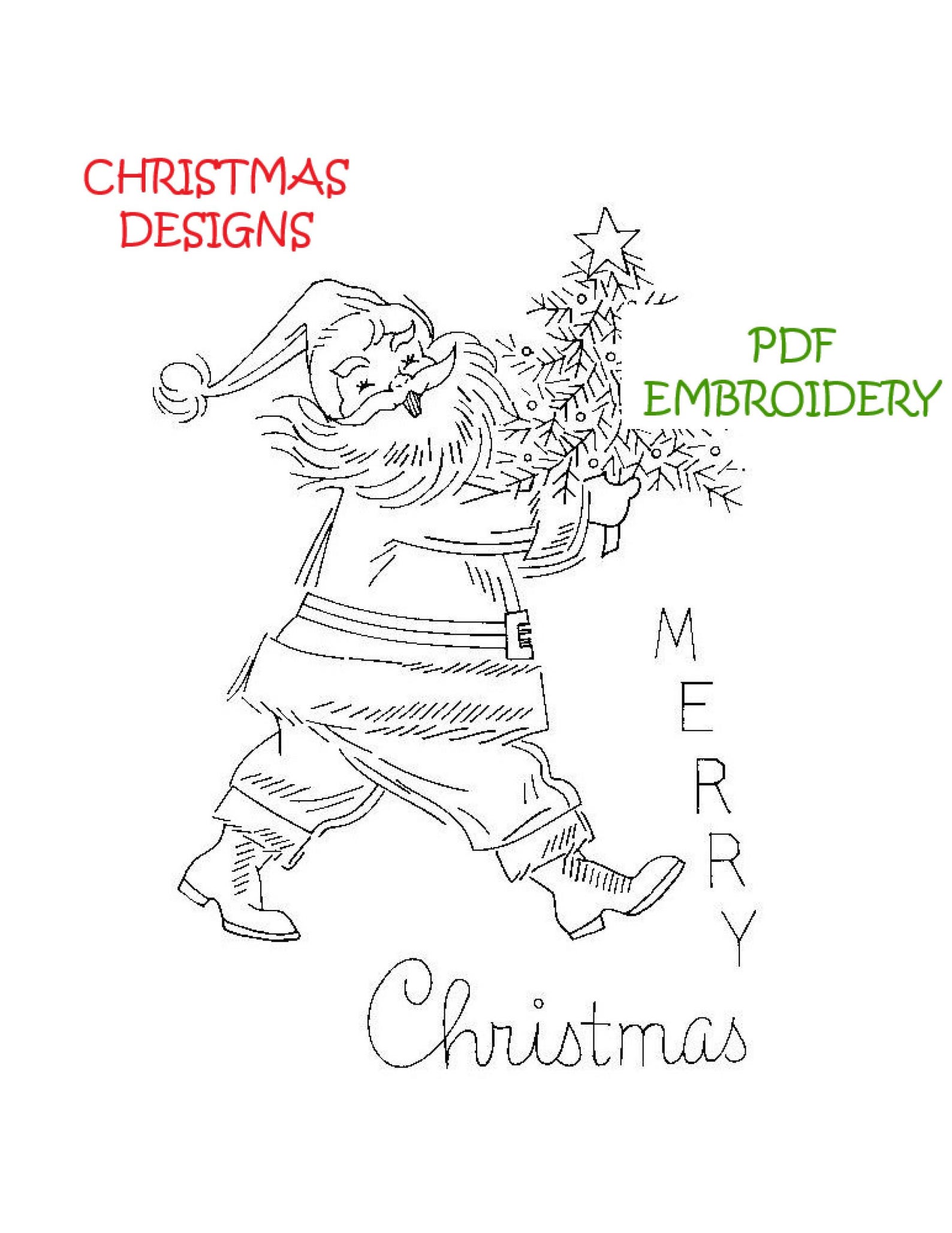 Classic Holiday Embroidery Designs: Vintage Christmas Collection ...