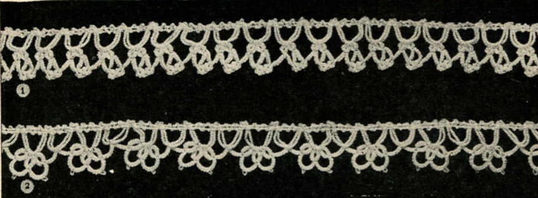 4806 Vintage Tatting PATTERN for Tatted Edges Taken From 1940s ...