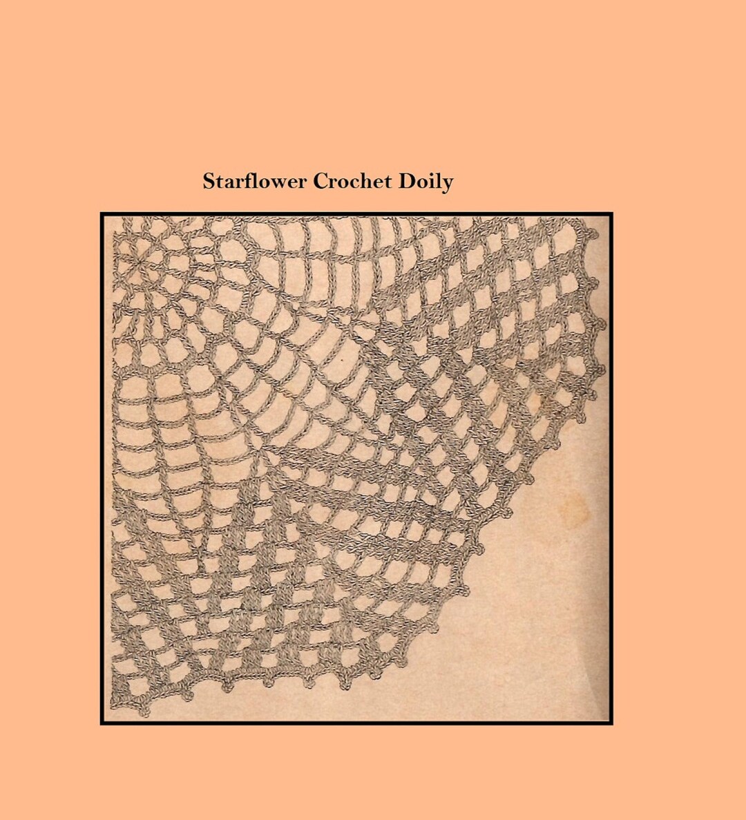 Digital Crochet Pattern - 16" Starflower Doily 5911 Taken From Nov 1959 ...