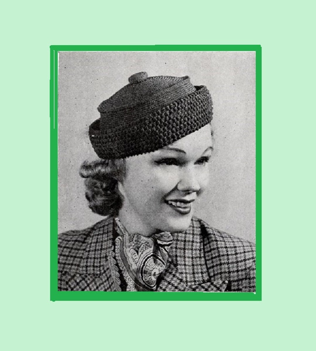 Digital Crochet Pattern - the Sport Hat to Be Made of Gimp or Cotton ...