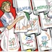 Digital Hand Embroidery 186 Dancing Vegetables for Tea Towels ...