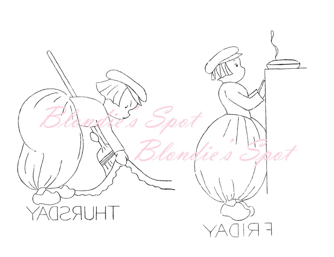 Dutch Boy 135 Vintage Digital Hand Embroidery PATTERN Dutch - Etsy