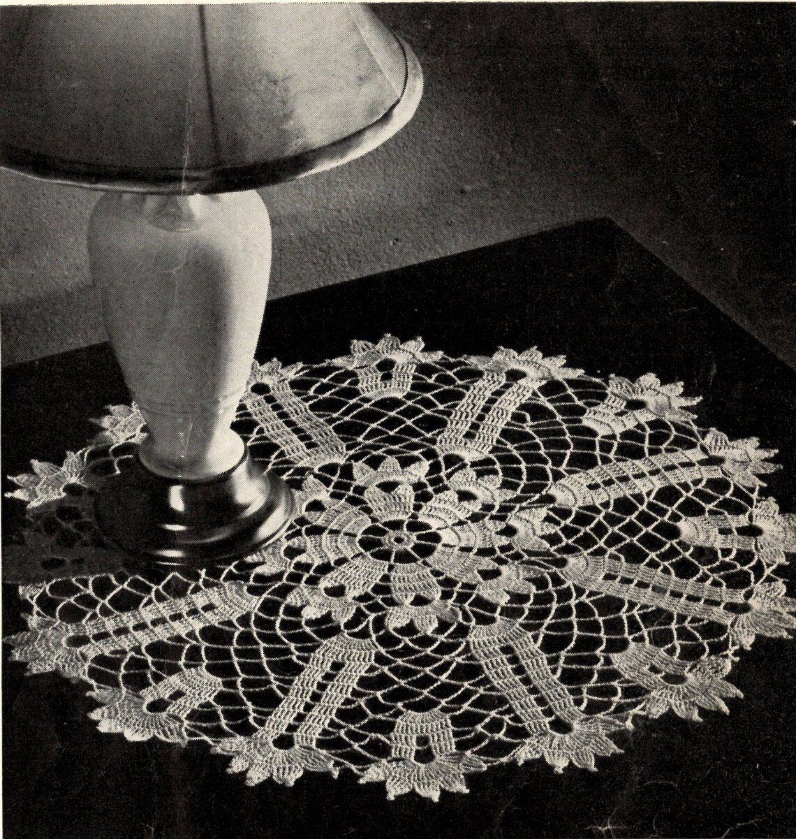 Doily Crochet PATTERN 7803 Round 14 Inch Doily Pattern With ...
