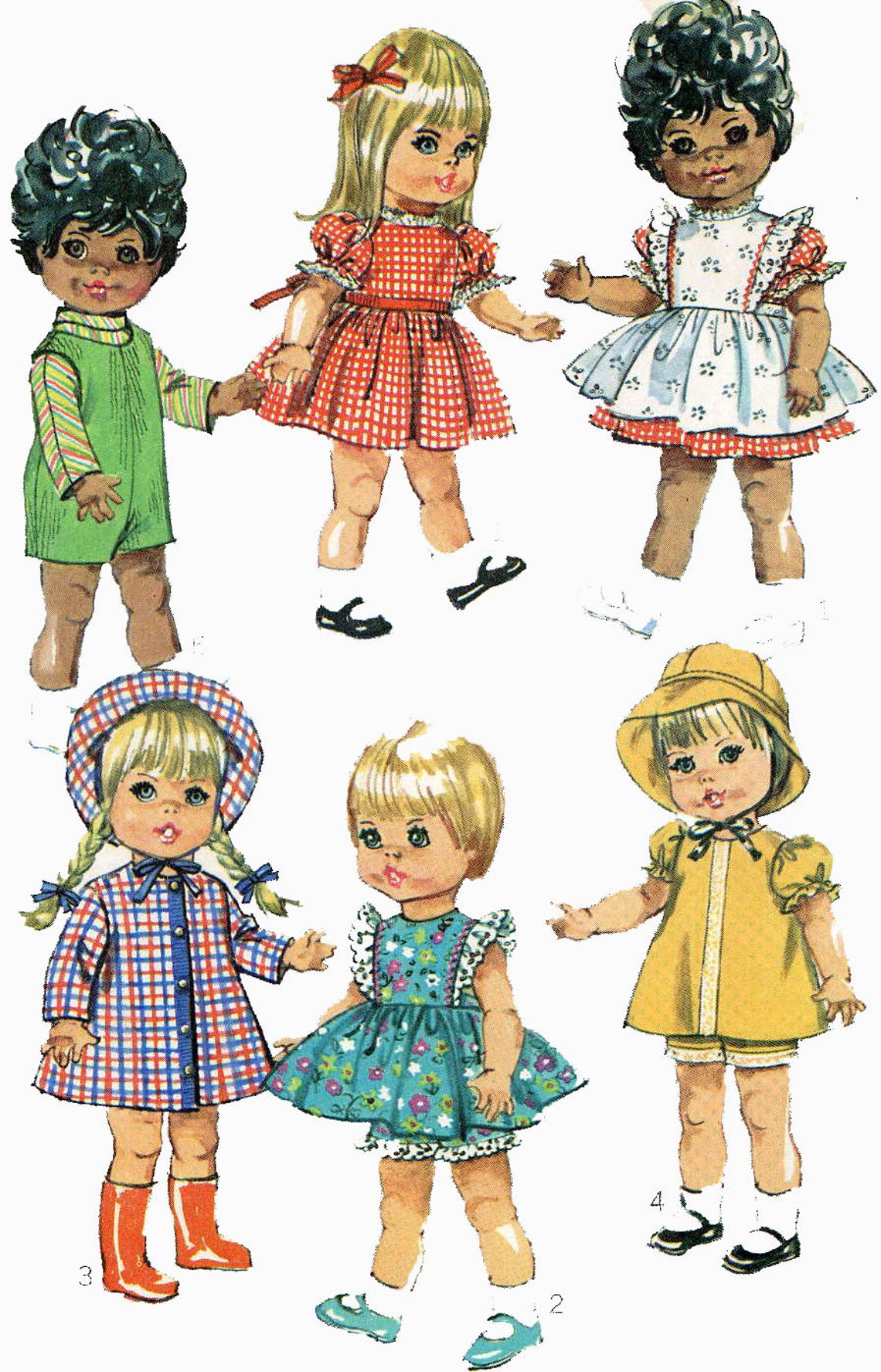 Vintage Doll Clothes PATTERN 7971 for 18 inch Winking Winnie | Etsy
