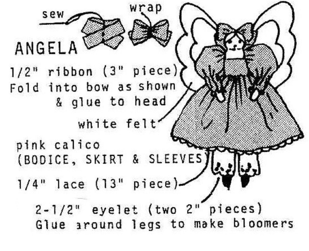 Clothespin Doll Patterns in Digital PDF Format - Seven Clothespin Dolls ...