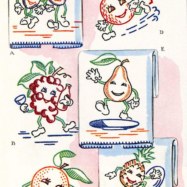 Fruit Embroidery Pattern - Etsy