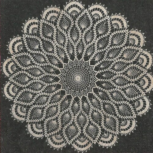 Pineapple Crochet Doily Pattern Digital Instant Download - Etsy