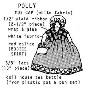 Clothespin Doll Patterns in Digital PDF Format - Seven Clothespin Dolls ...