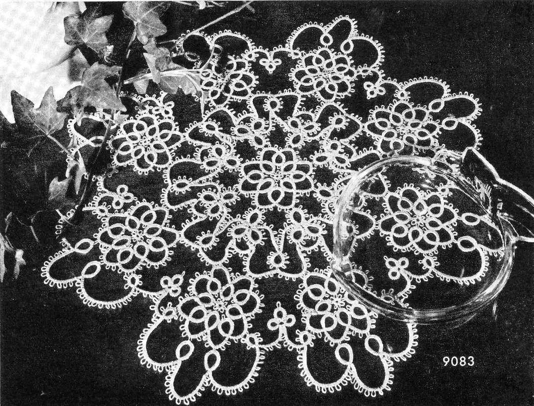 Tatting PATTERN for a Lovely Tatted Doily # 7083 PDF Instant Download a ...