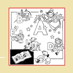 ABC Soft Book Pattern for Toddler Digital Download Hand Embroidery ...