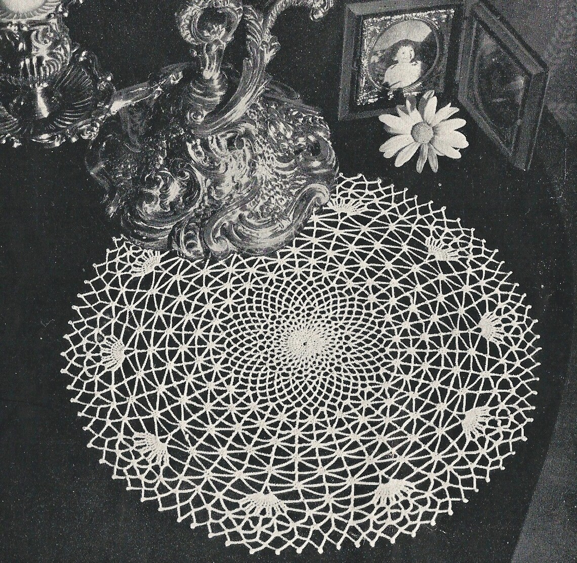 Spider Web Doily Crochet PATTERN from 71 Star Book changed | Etsy