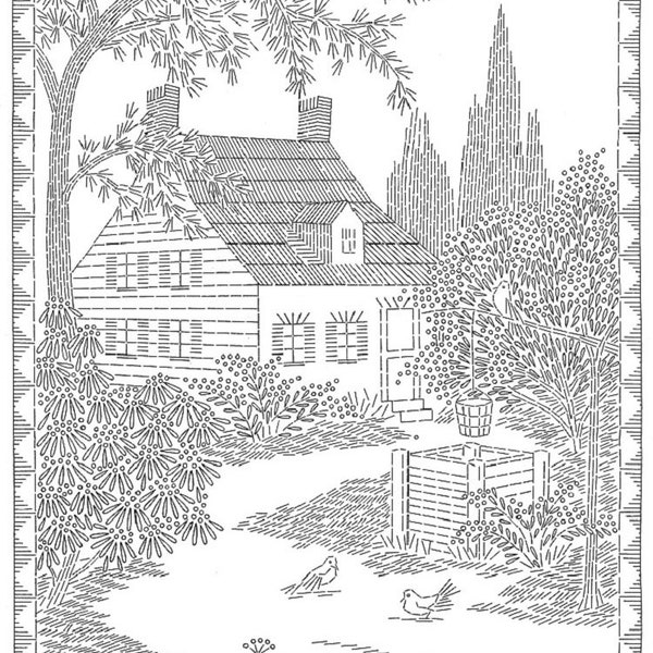 Cottage Embroidery - Etsy