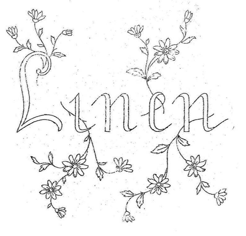 Bag Labels Digital Hand Embroidery Handkerchief Darning - Etsy