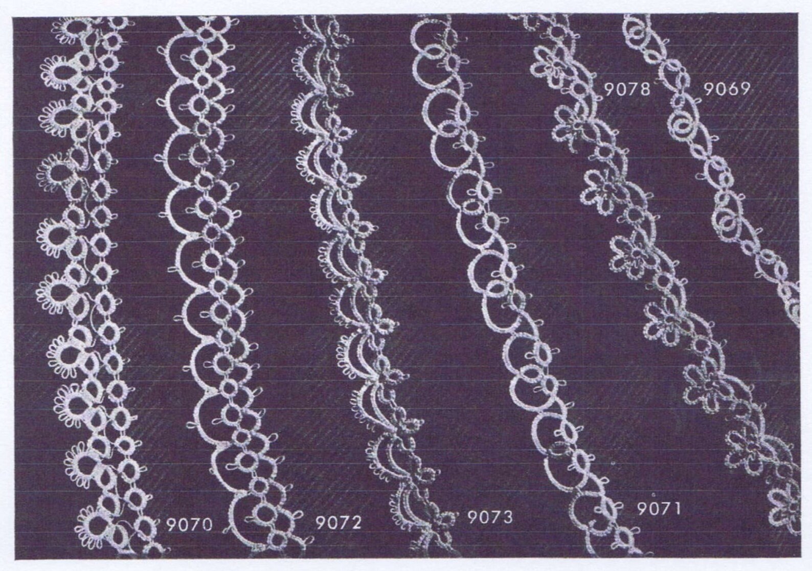 Tatted Edge Pattern 6 Designs for Hankies Handkerchiefs | Etsy