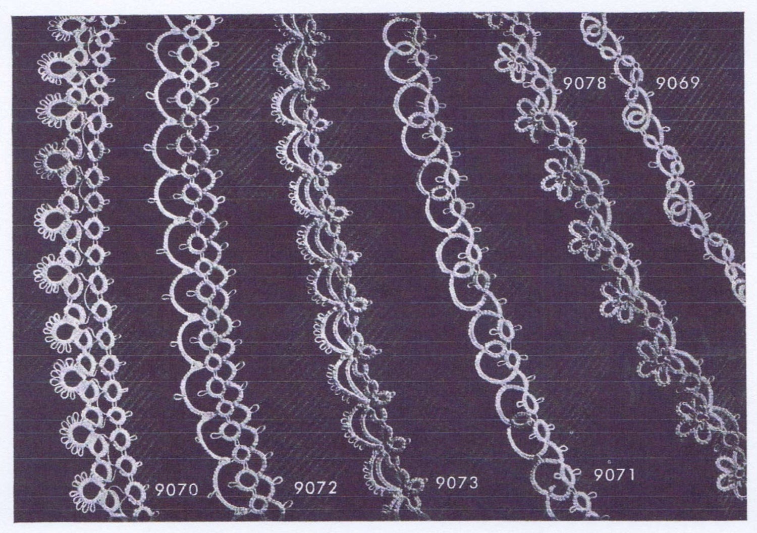 Tatted Edge Pattern 6 designs for Hankies Handkerchiefs | Etsy