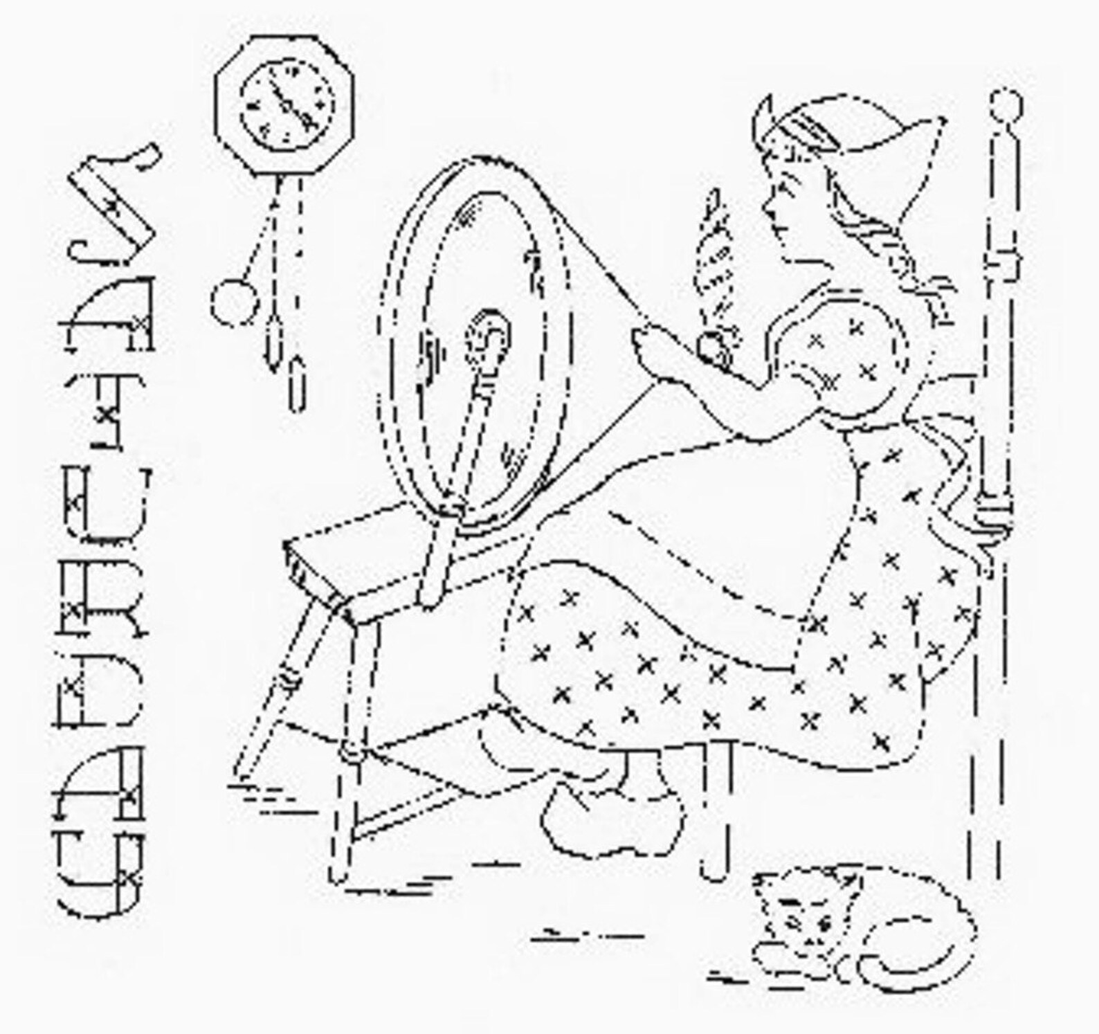 Dutch Girls Embroidery for Days of the Week Dish Towels 961 PDF Instant ...
