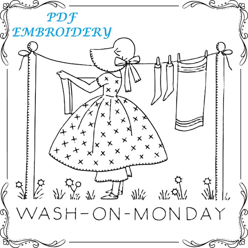 Sunday Stitching Girl - Etsy UK