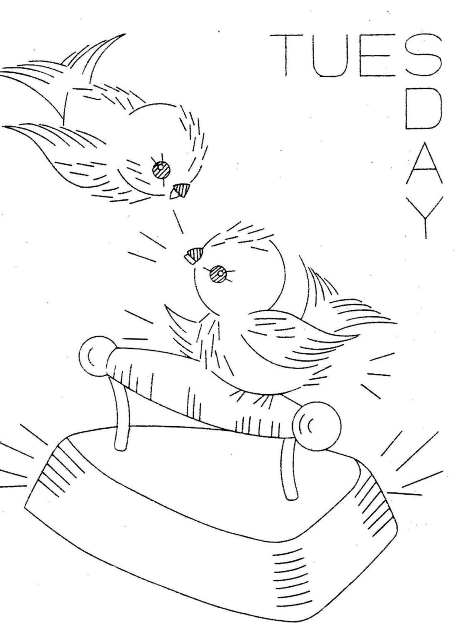 Hand Embroidery Pattern 626 Birds for Days of the Week Dish | Etsy