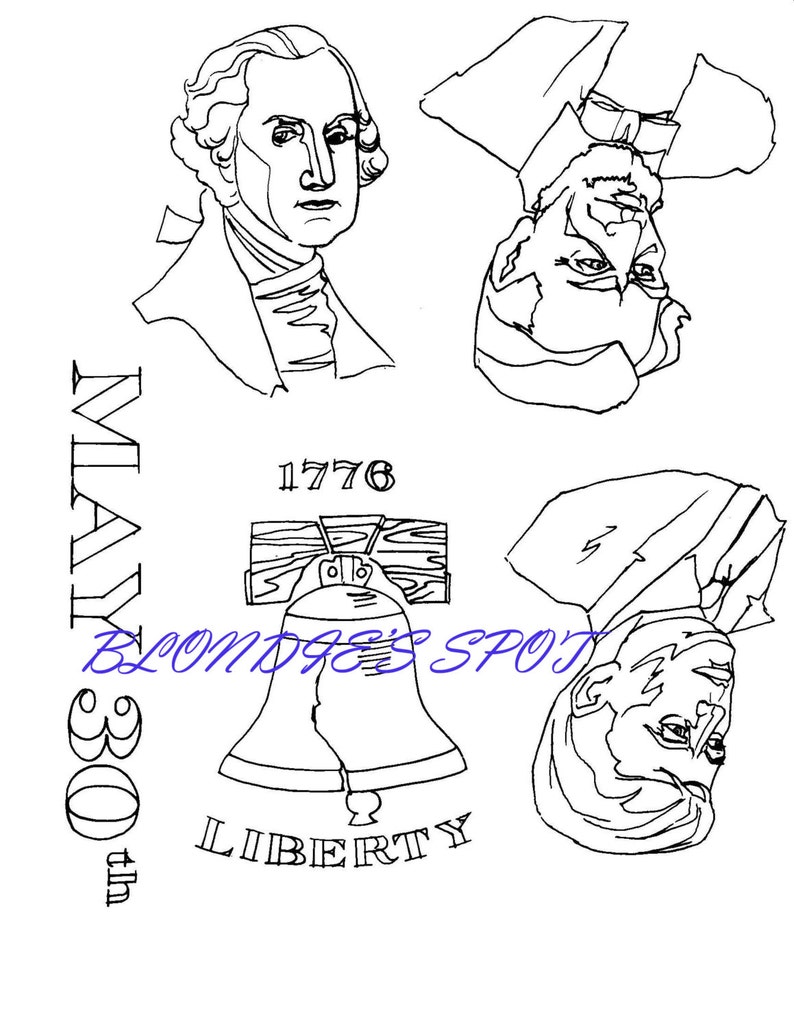 American Colonial Designs Flags Liberty Bell Presidents Fire - Etsy