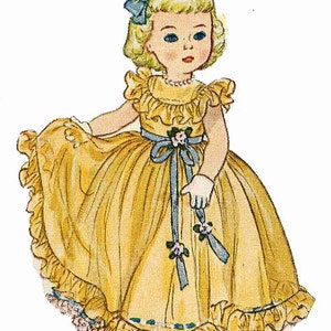Doll Clothes PATTERN for Toni Walker Sweet Sue Revlon Dollikin - Etsy
