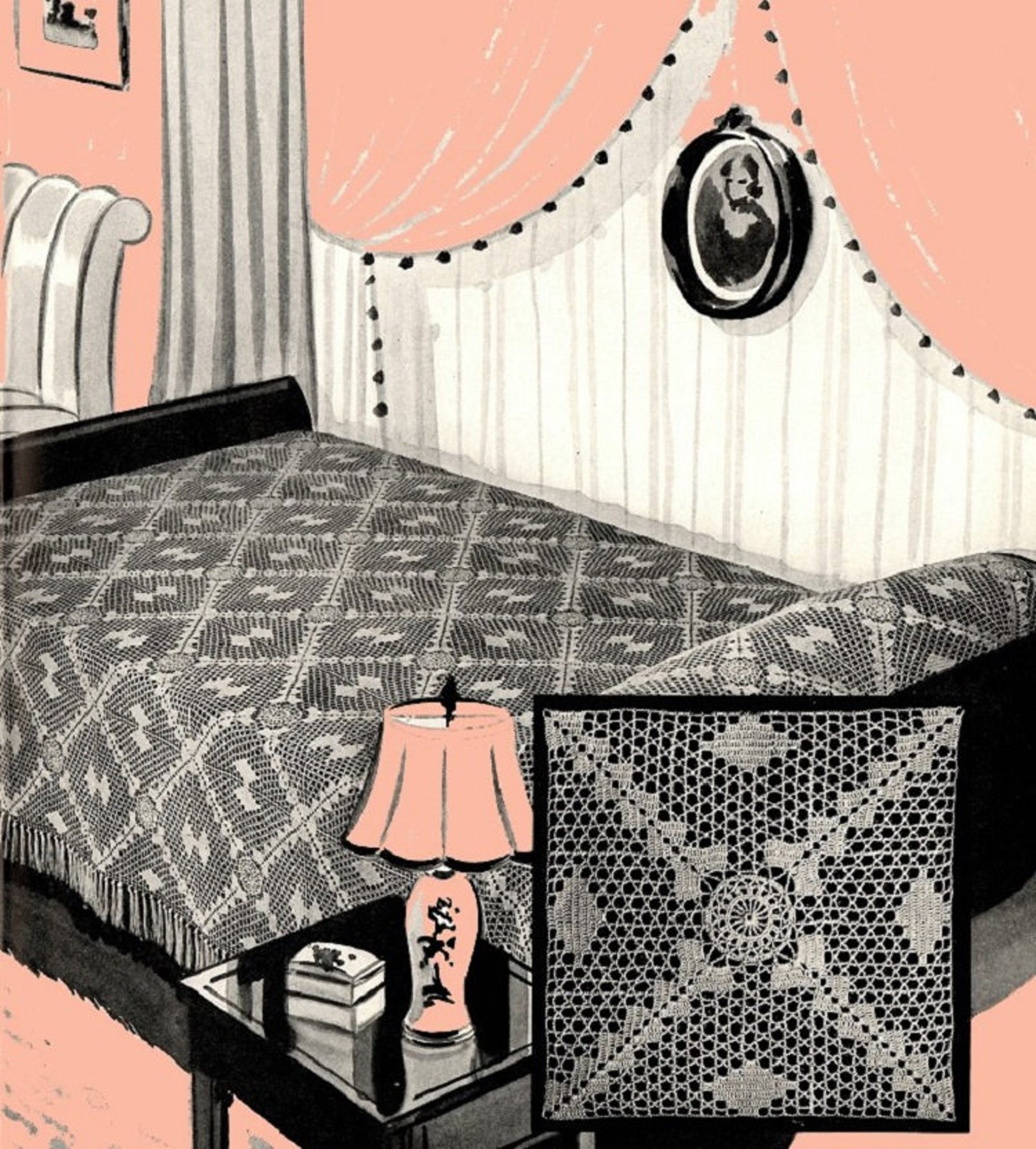 Waltz Time Motif or Medallion PATTERN 6017 for Twin or Full Size ...