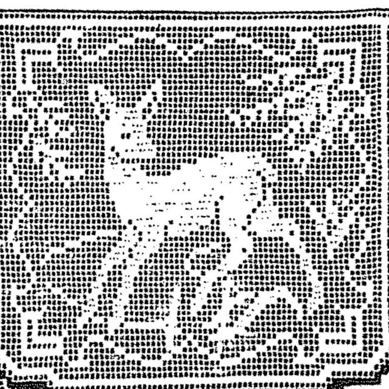 Filet crochet patterns deer - Etsy.de
