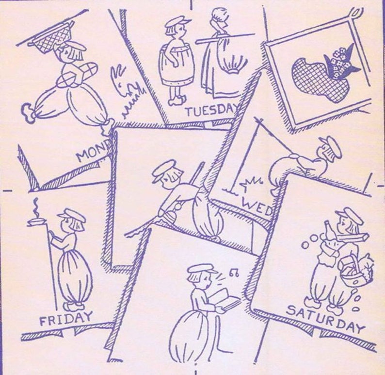 Dutch Boy 135 Vintage Digital Hand Embroidery PATTERN Dutch - Etsy
