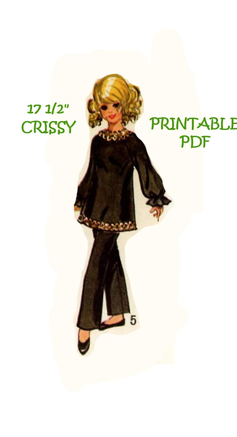 Vintage / Retro Doll Clothing PATTERN 9138 for 17" Teen Model Doll ...