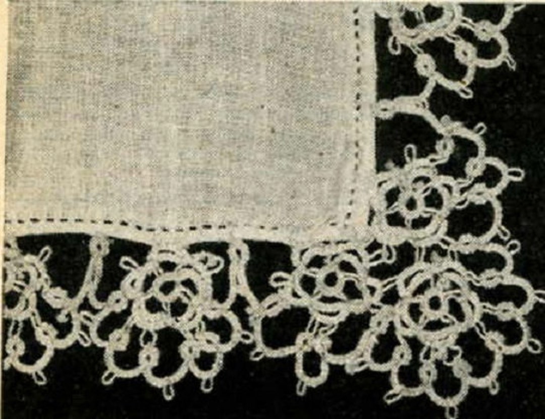 Vintage Tatting PATTERN PDF File 5309 Rose Edge Taken From 1950s ...