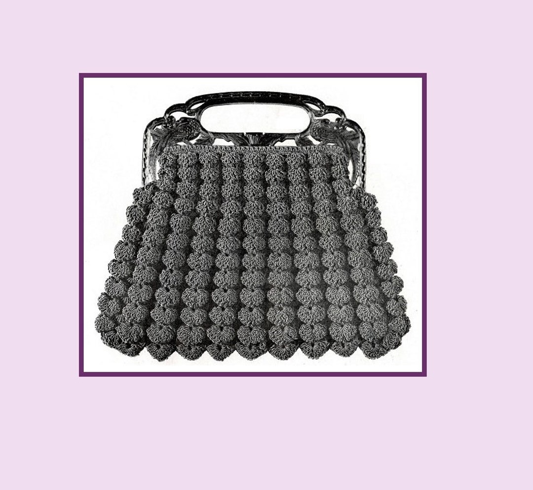 Digital Crochet Pattern - the Shell Stitch Hand Bag or Ladies Purse to ...
