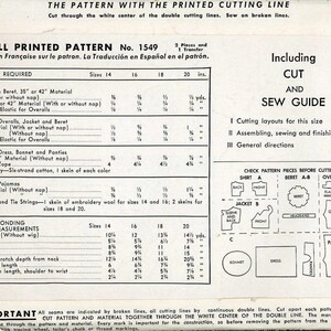 Vintage Doll Clothing Patterns 1549 20" Toddler - Baby Dolls - Sparkle ...