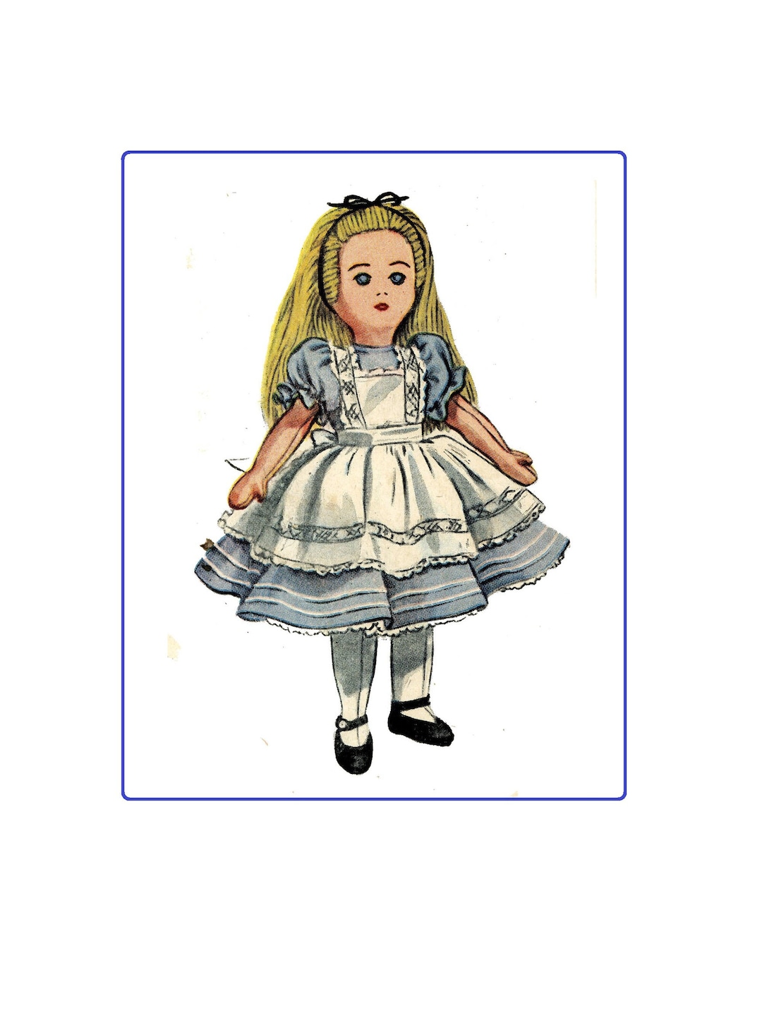 Retro Rag Doll Pattern in DIGITAL Format Sent in PDF 2240 Stuffed Doll ...