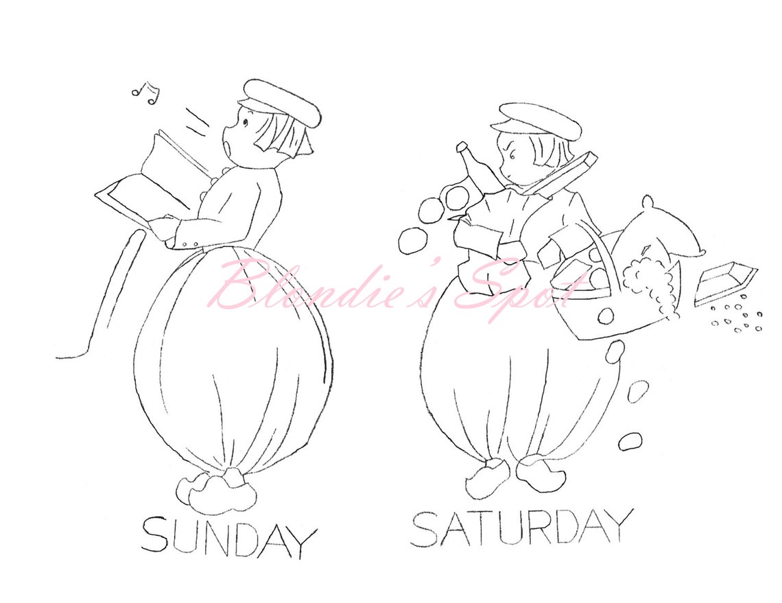 Dutch Boy 135 Vintage Digital Hand Embroidery PATTERN Dutch - Etsy