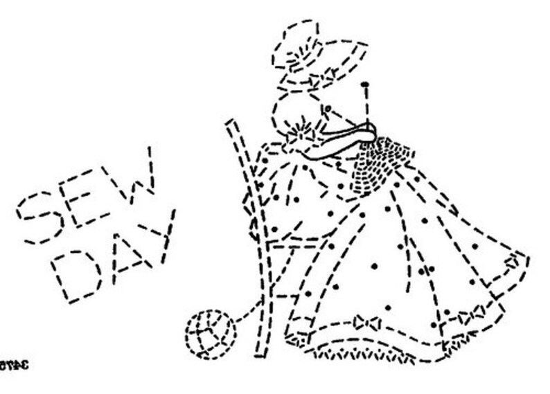 Digital Embroidery Pattern 3475 Colonial Girls - Sunbonnet Ladies ...