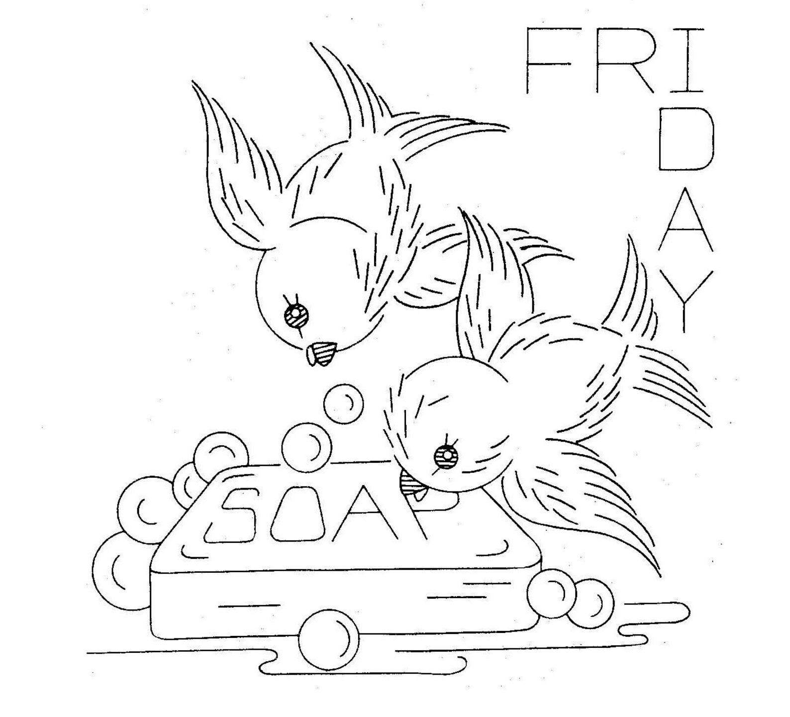 Hand Embroidery Pattern 626 Birds for Days of the Week Dish | Etsy