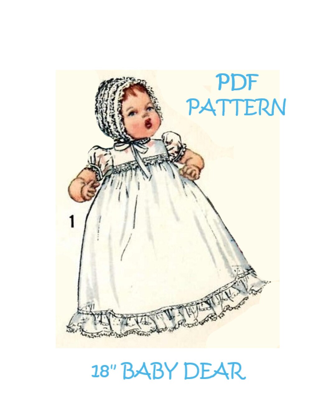 Charming Vintage Doll Clothing Patterns Sew Your Own No. 4191 for 18 ...