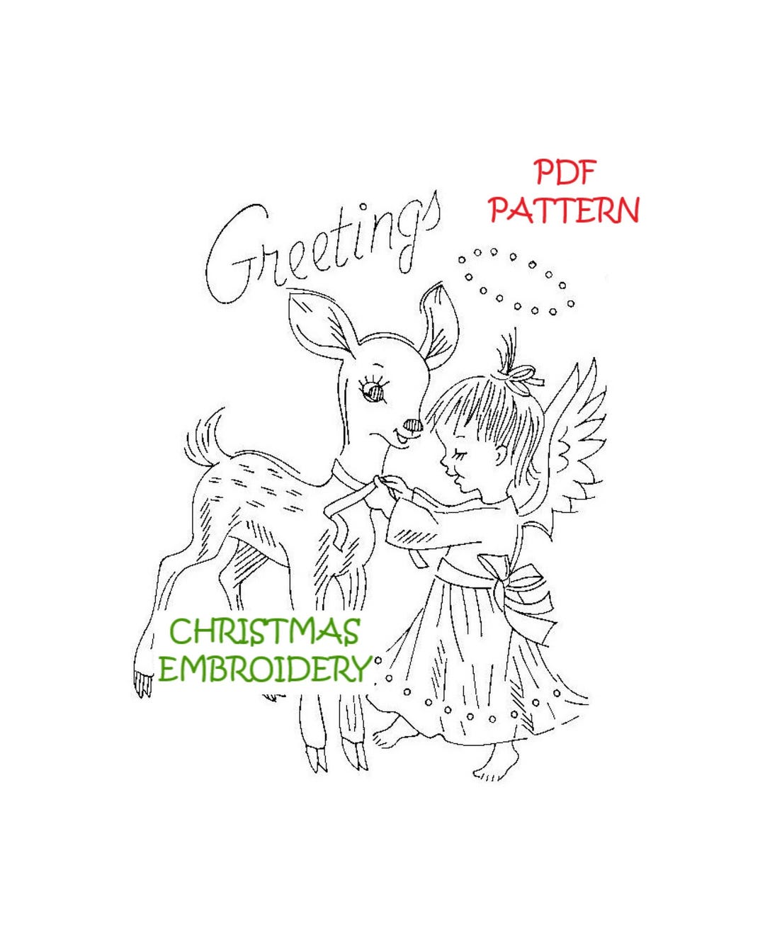 Classic Holiday Embroidery Designs: Vintage Christmas Collection ...