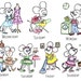 Days of the Week Hand Embroidery Mice Girl & Boy 6804 PDF Instant ...