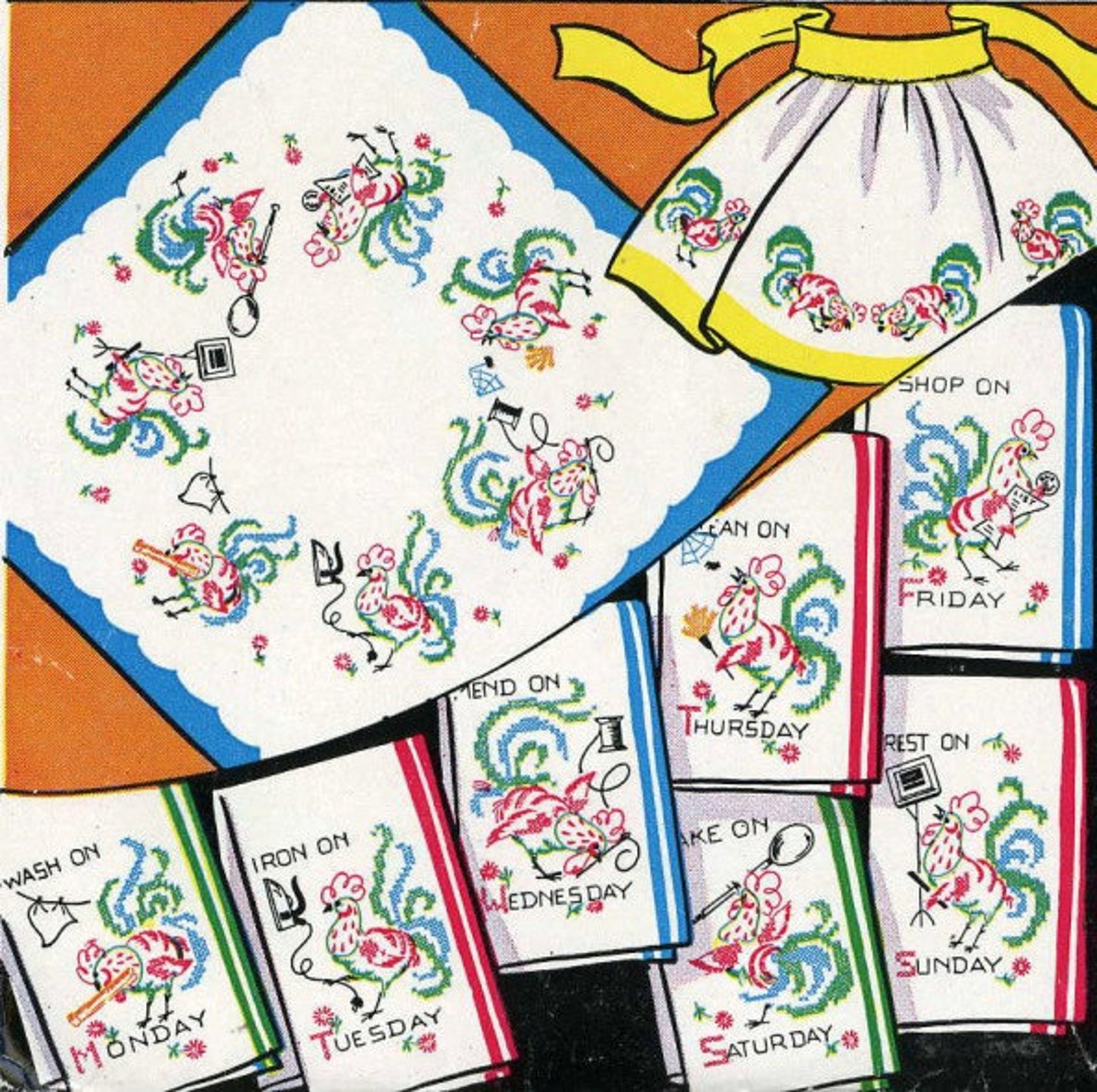 Old Hand Embroidery Cross Stitch PATTERN Digital PDF File 223 | Etsy