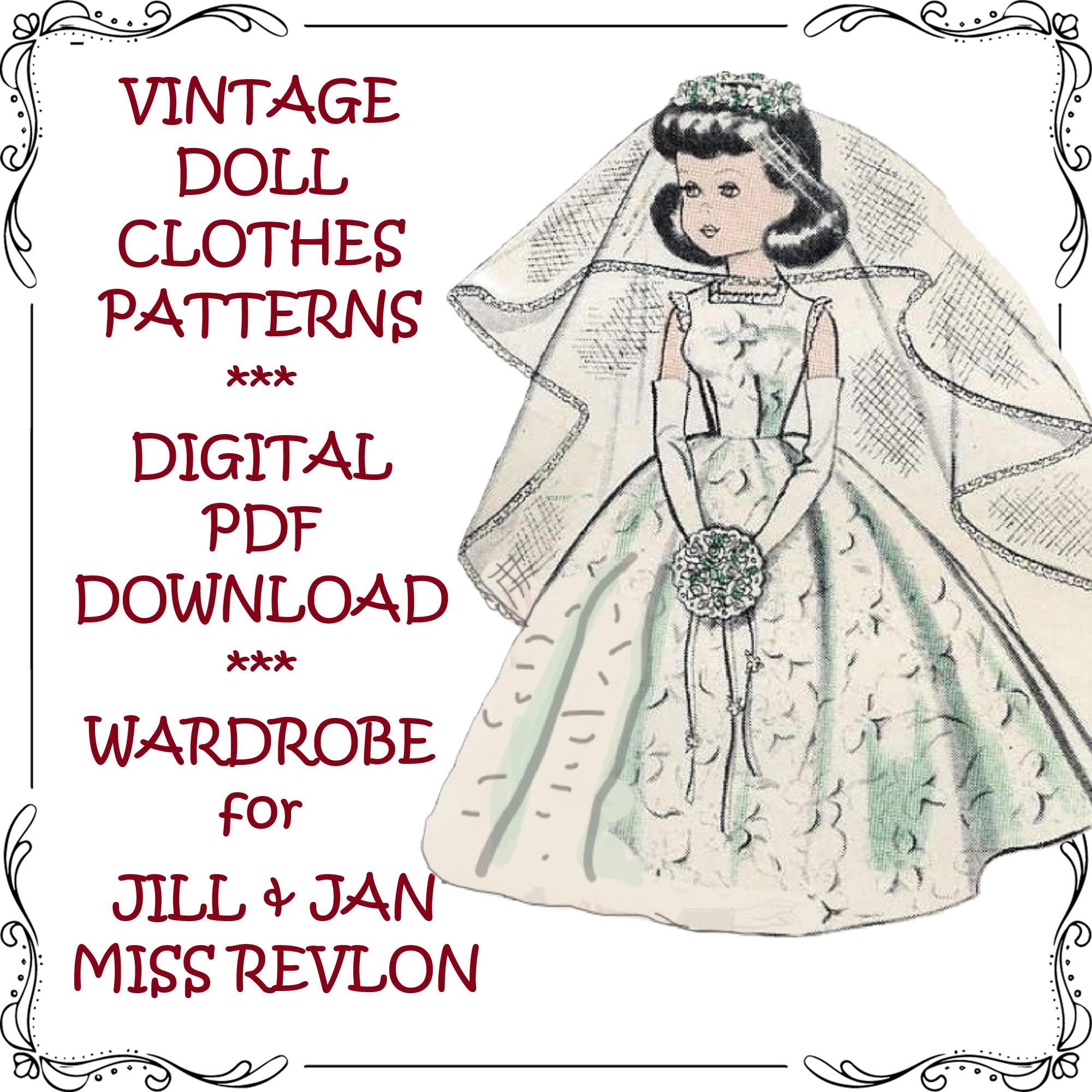 DIY Wardrobe Fits Jill, Jan or Miss Revlon 10 1./2" High Heel Fashion ...
